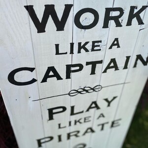 Captain Pirate work Like A Captain Play Like A Pirate & Detailed Anchor ...