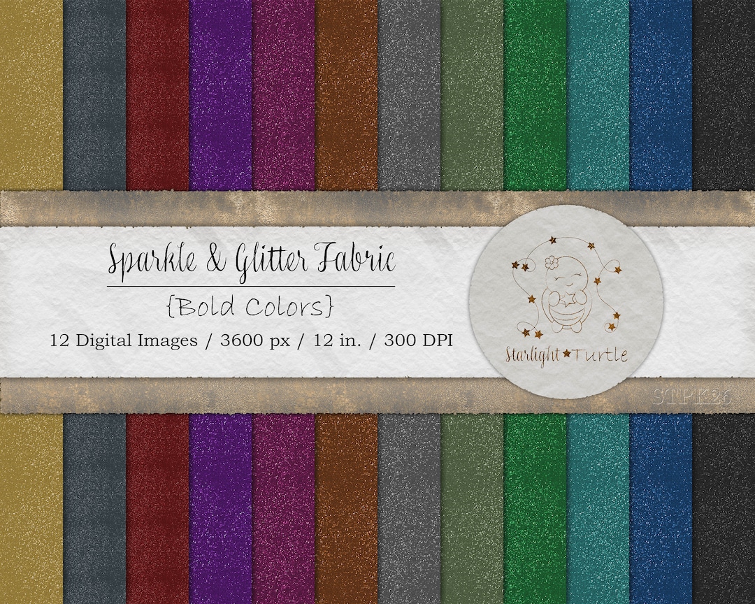 Sparkle Glitter Fabric Textures, Bold Colors, Seamless Digital Paper ...