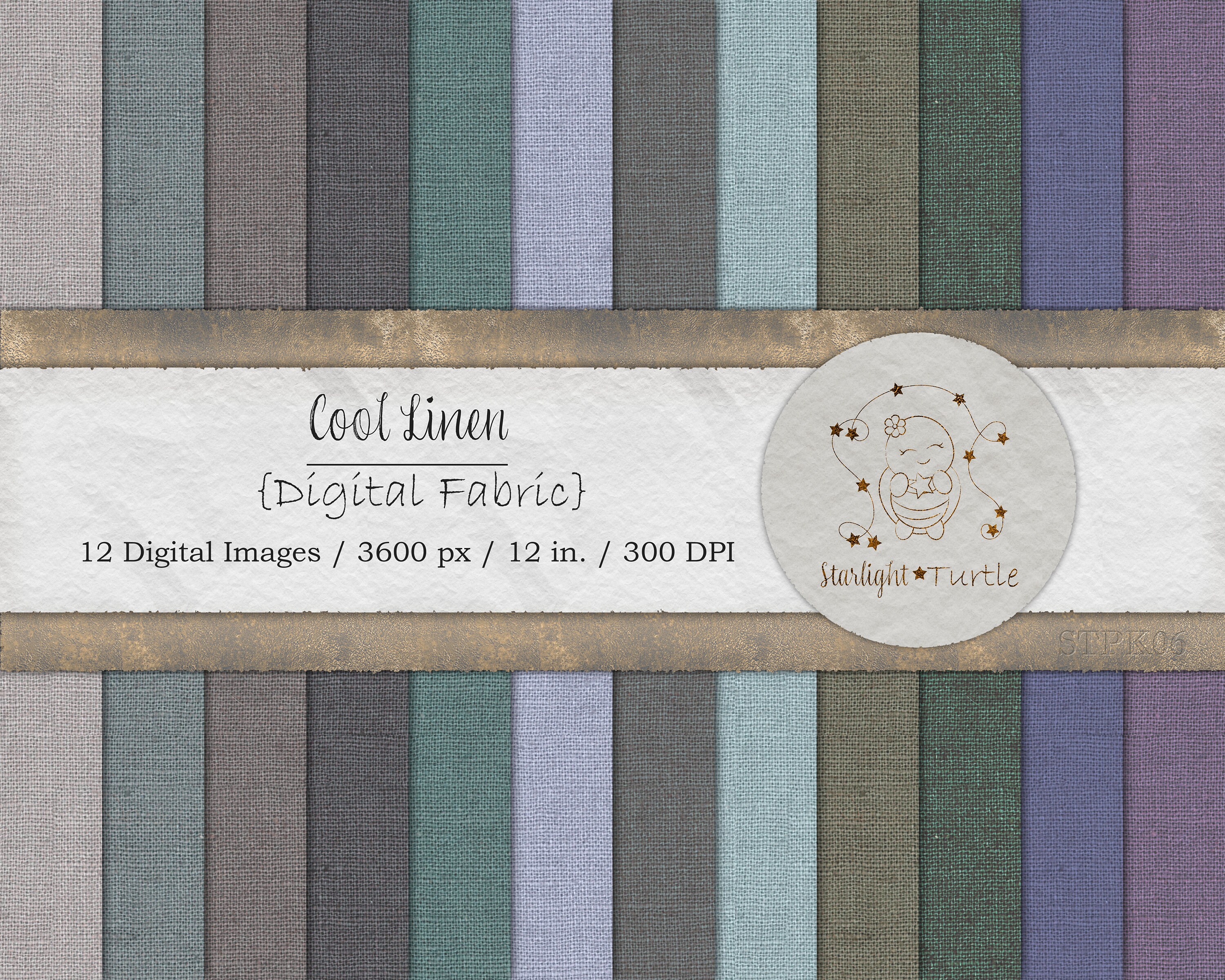 Cool Linen Fabric Textures, Seamless, Digital Paper, Blue, Green ...
