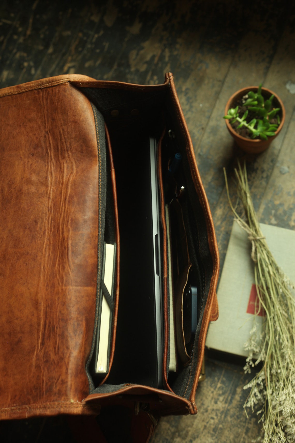 Custom Calgary Men's Leather Messenger Bag - Etsy