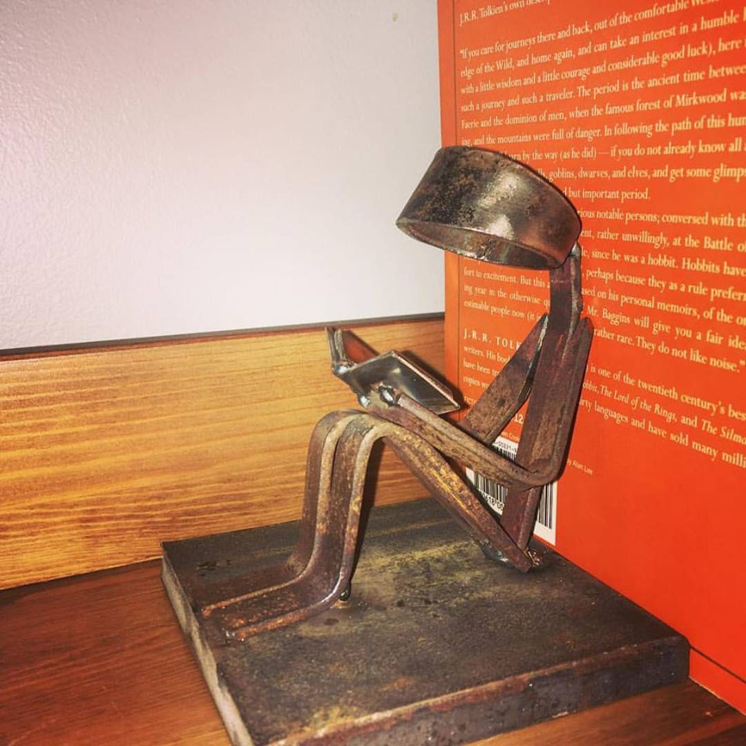 Quiet Reader Bookend - Etsy