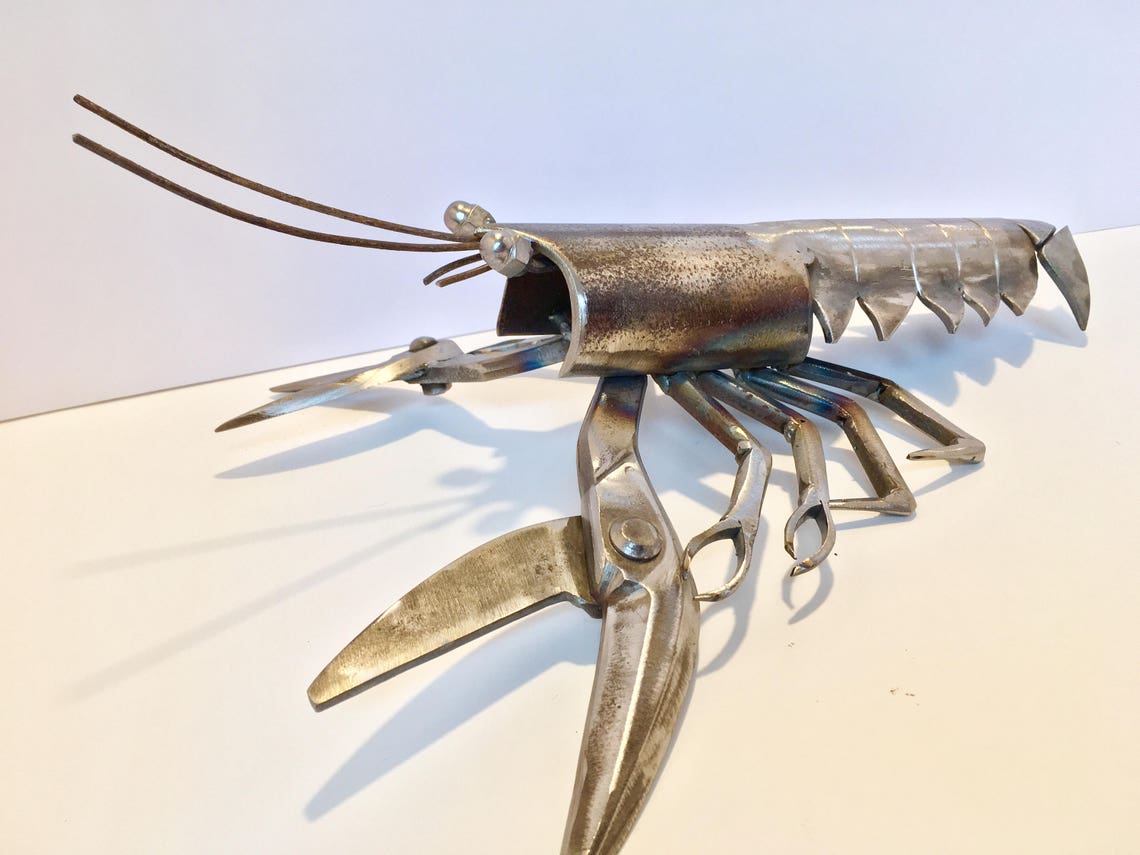 Scrap Metal Lobster - Etsy