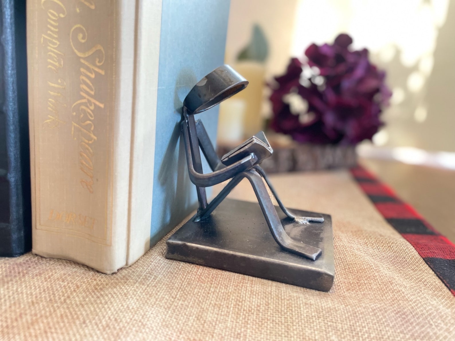 Quiet Reader Bookend - Etsy