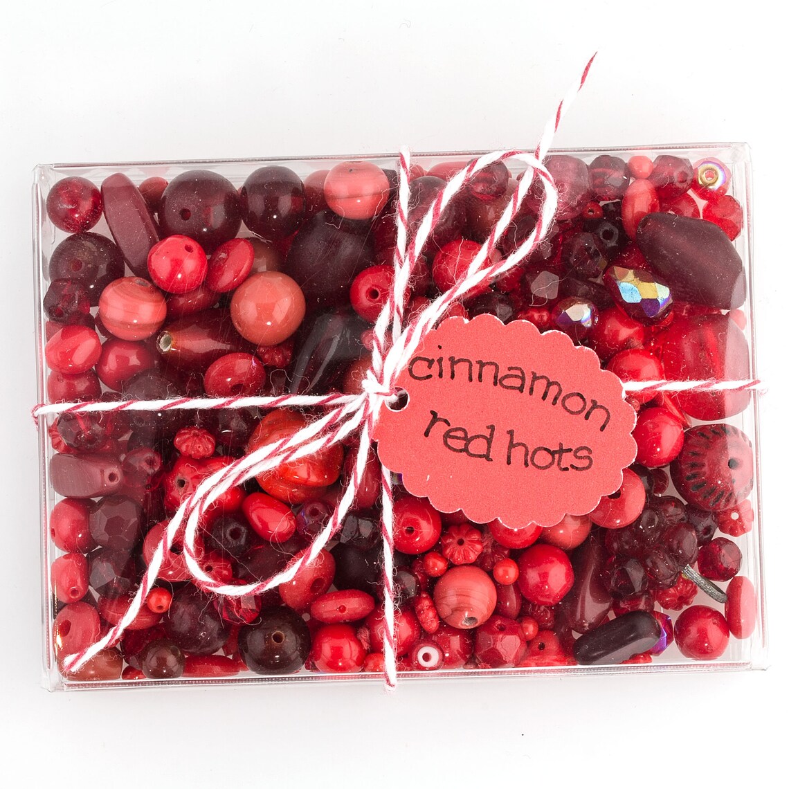 Vintage glass bead mix of red beads from Europe Japan and | Etsy