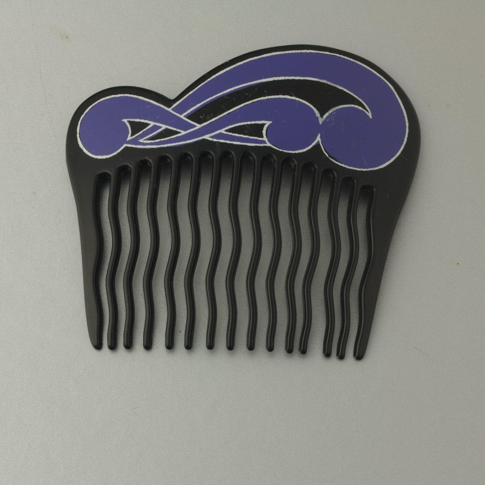 1960's French Hand Painted Vintage Hair Comb. Acrylic. Ac-h-236 - Etsy