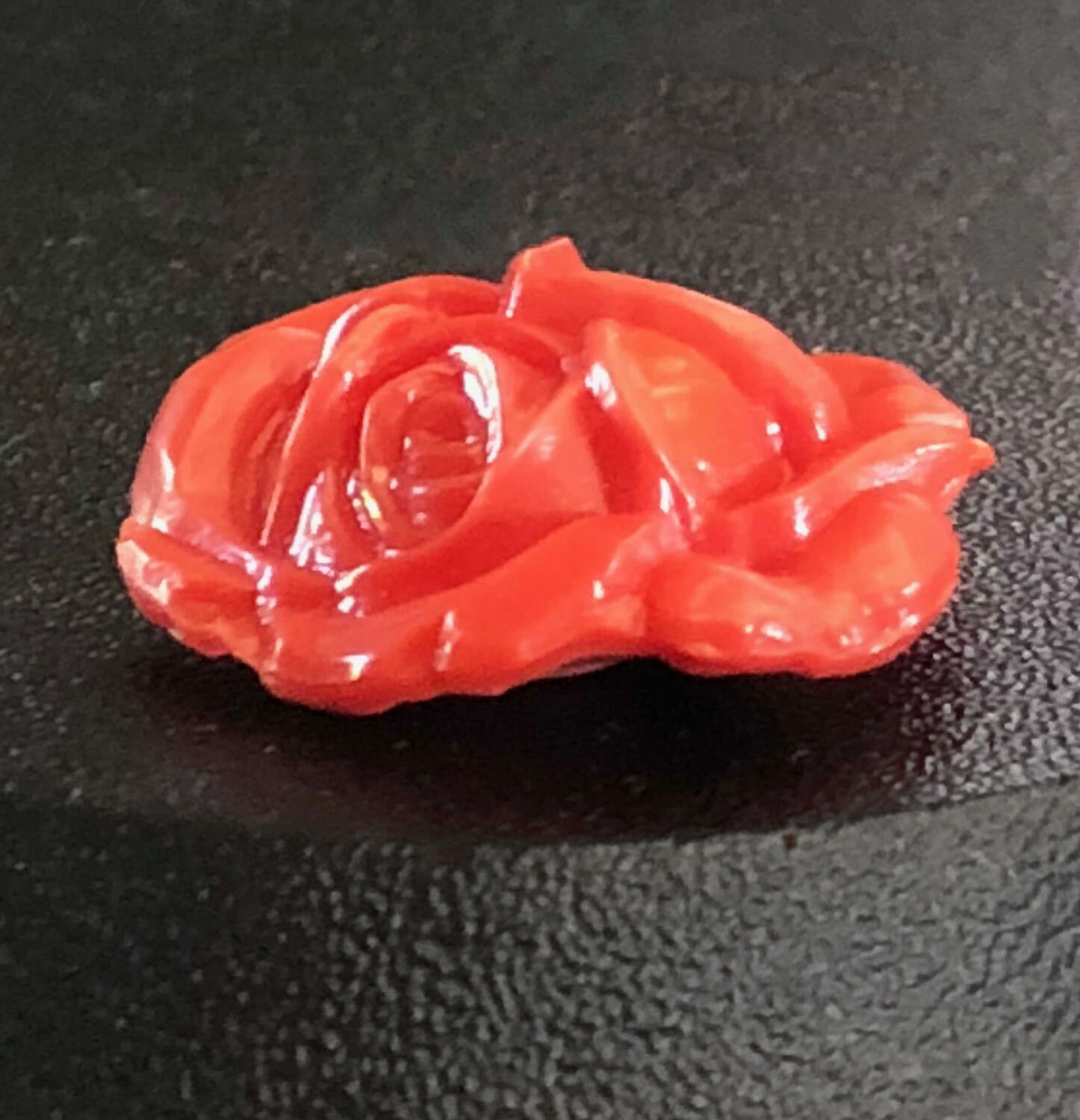 Vintage Molded Coral Glass Rose Stone 20mm Pkg of 1. B5-577-2 - Etsy