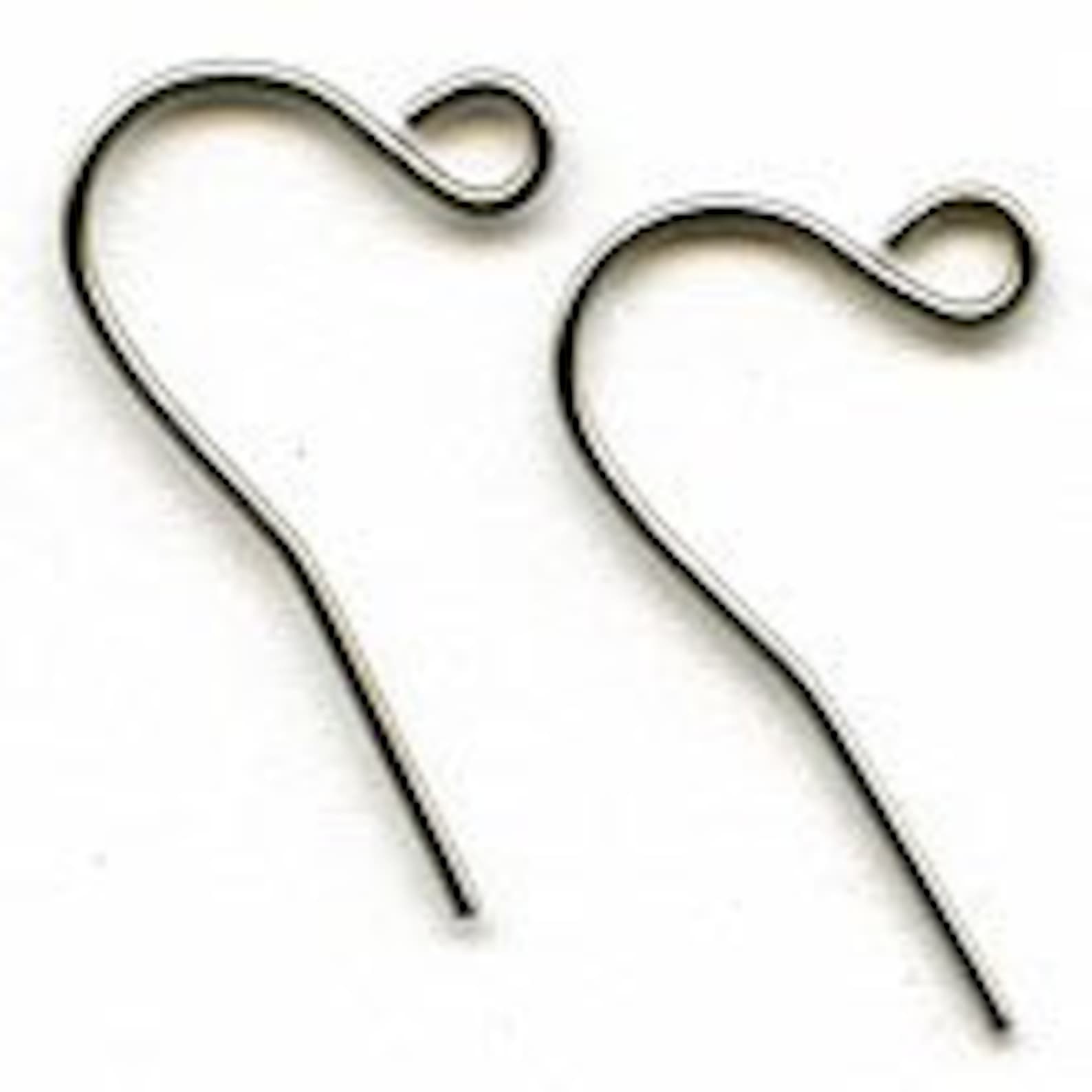 Stainless Steel French Hook Ear Wires. 12 Pairs (24). B9-0745 - Etsy