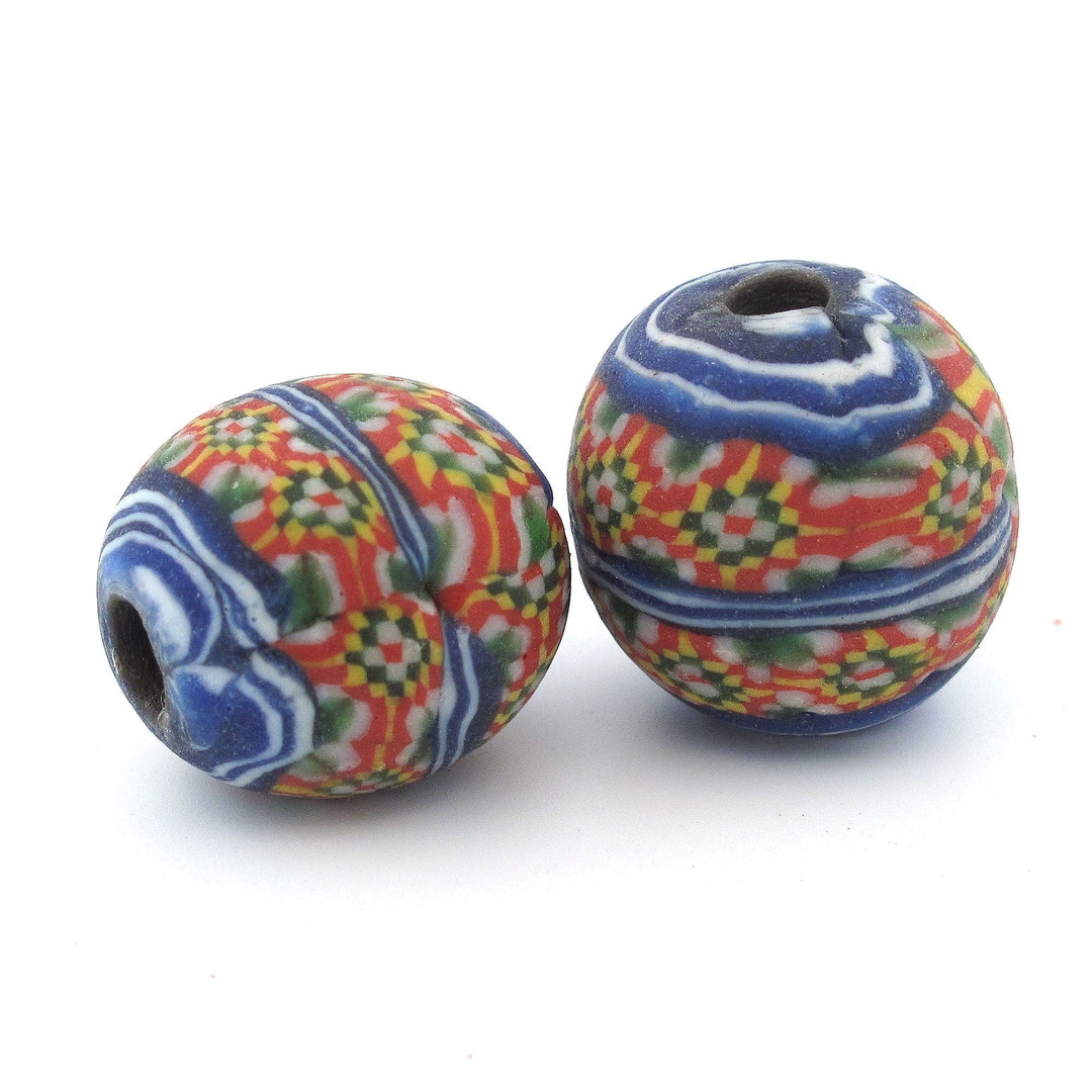 Roman Era Islamic Checkerboard Mosaic Reproduction Bead. 20mm ...