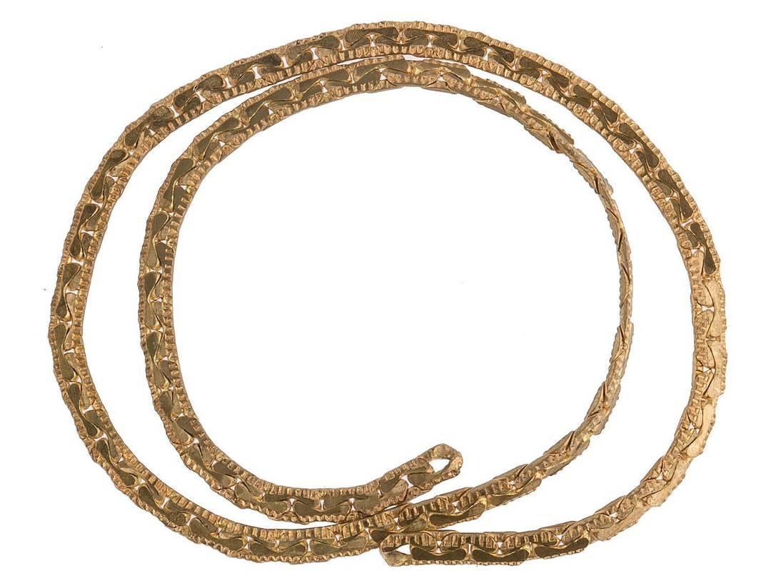 Vintage Solid Brass Swag Chain. 4mm. Sold per Foot. B12-chn711 - Etsy