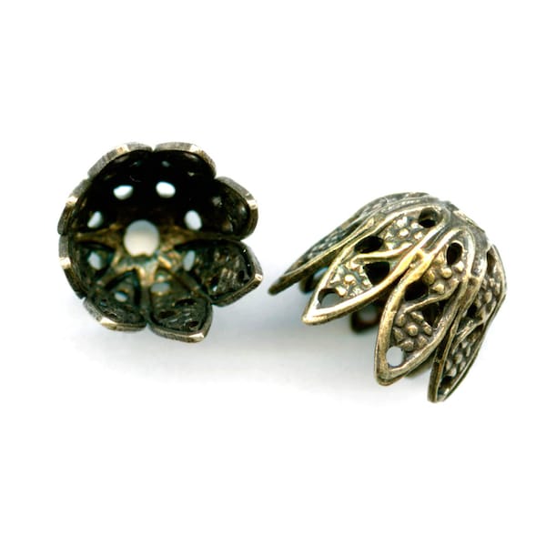 Filigree Bead Caps - Etsy