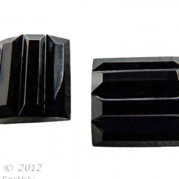 Black Glass Square - Etsy