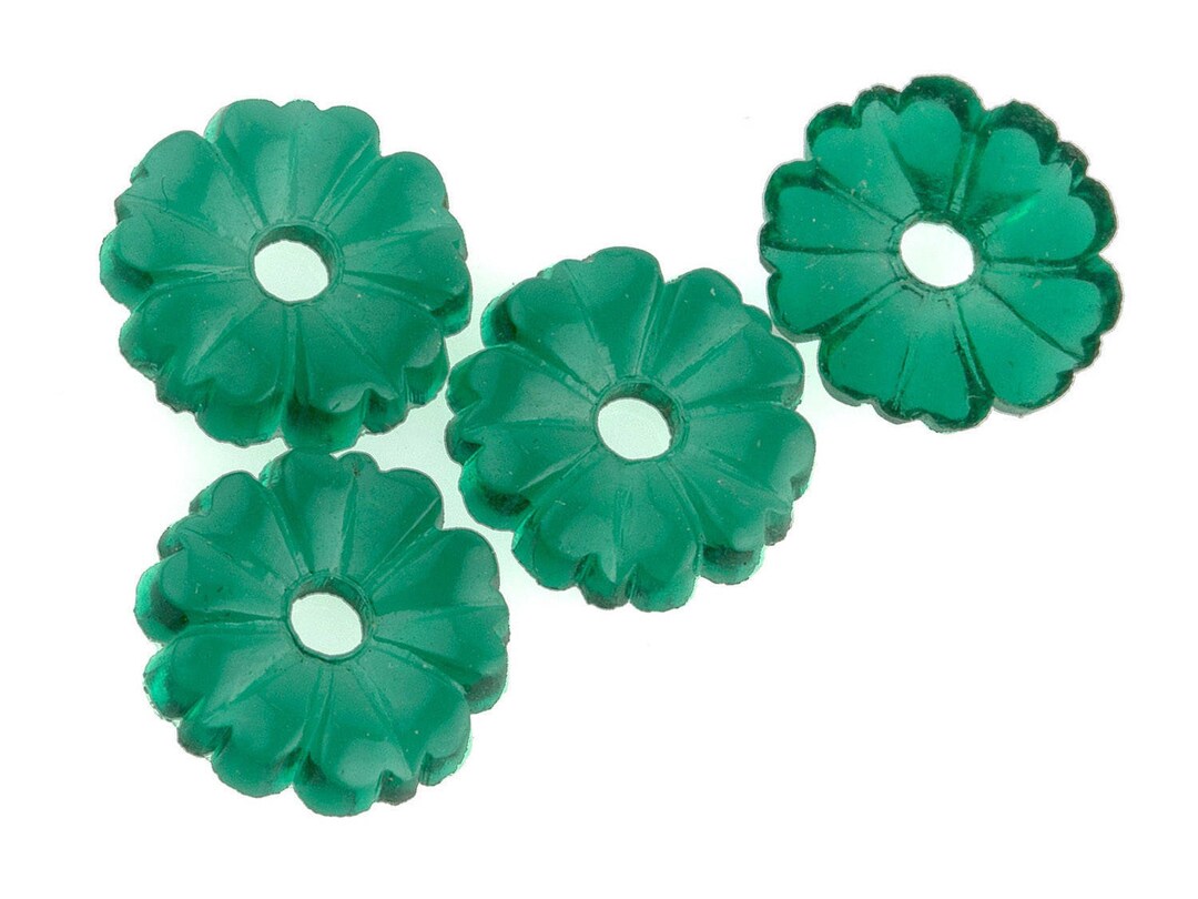 Vintage Flatback Flower. 11mm. Pkg of 4. B5-459 - Etsy
