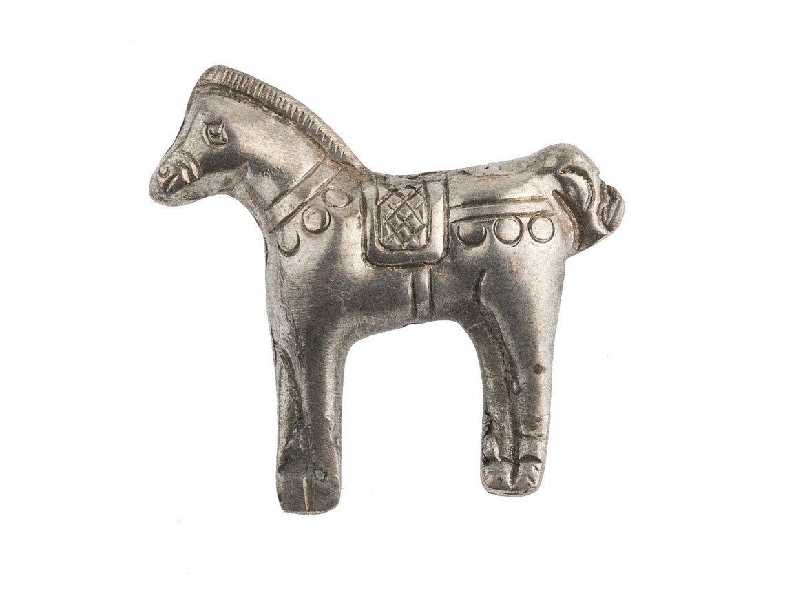 Chinese Coin Silver Ming Dynasty Reproduction Horse Amulet | Etsy