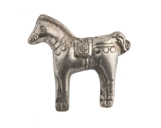 Chinese Coin Silver Ming Dynasty Reproduction Horse Amulet 30mm. B18 ...