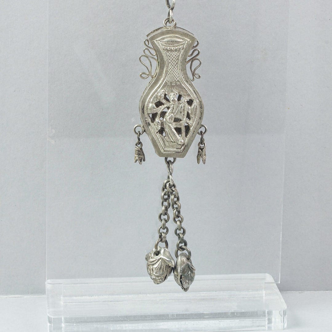 Antique Chinese Silver Fragrance Box / Perfumier in the Form of a ...