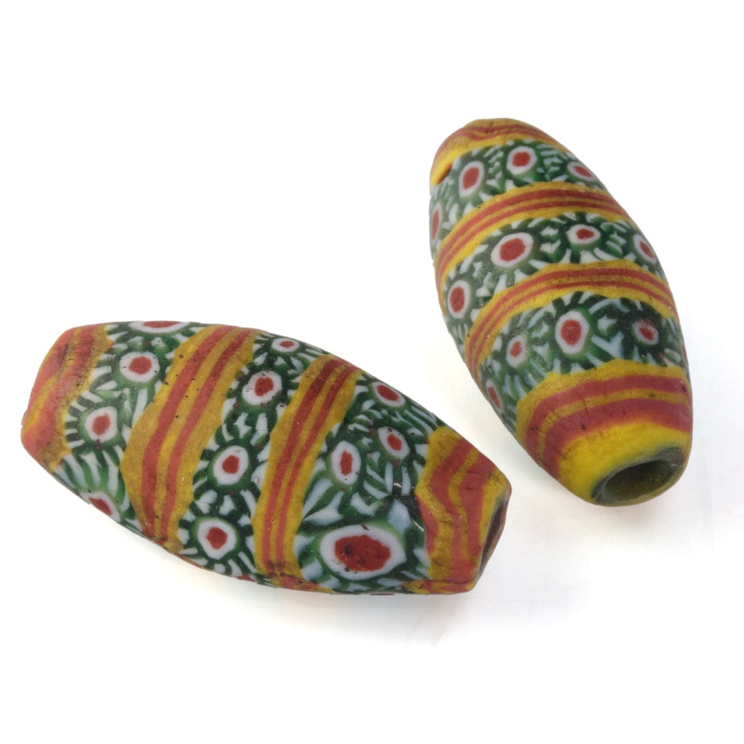 Ancient East Java Jatim Bead Replica Average Size 30x15mm. Pkg of 1. B1 ...