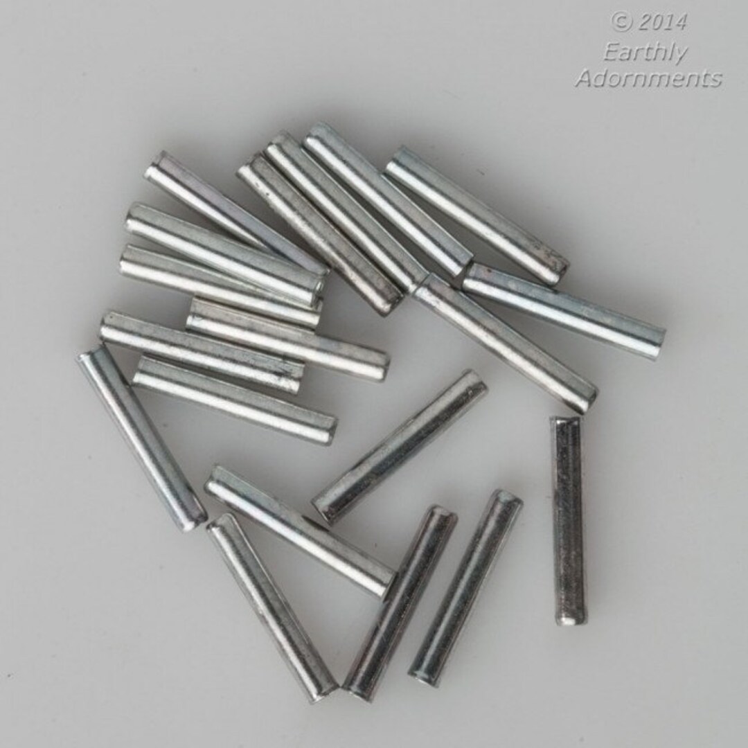Vintage Silver Plated Bugle Beads. 10x1.5mm. Sold in 3 Gram Bags. B17 ...