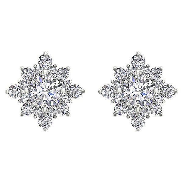 White Gold Earring Jackets - Etsy