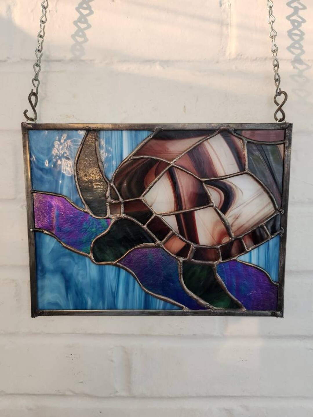 Stained Glass Sea Turtle - Etsy