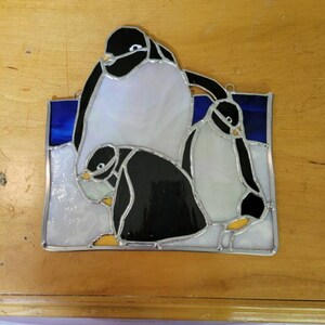 Stained Glass Penguins - Etsy