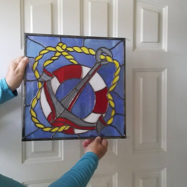 Anchor Stained Glass Pattern - Etsy