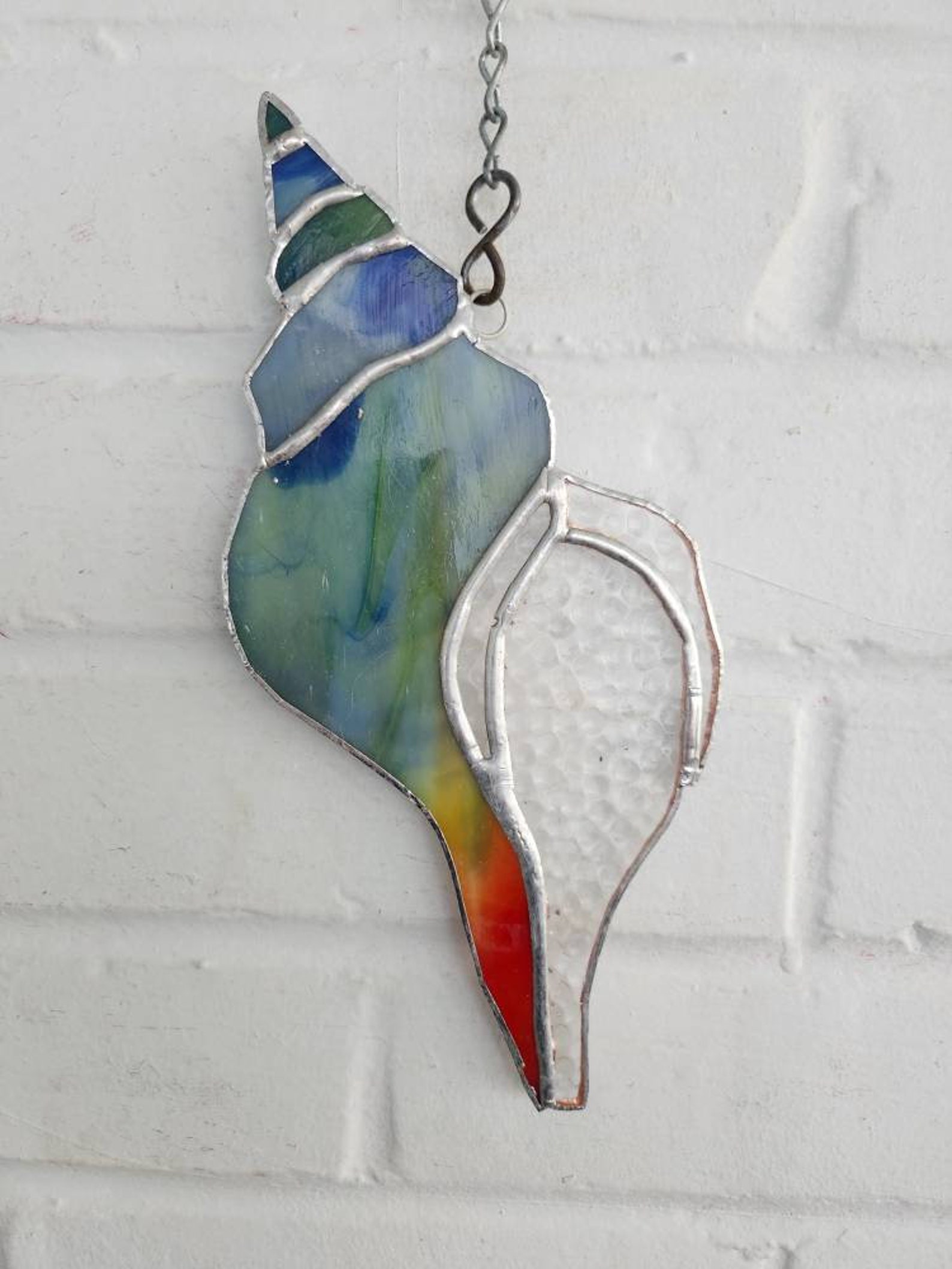 Stained Glass Conch Shell - Etsy