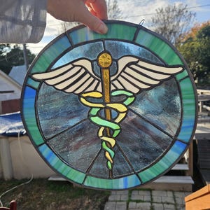 Caduceus Pattern for Stained Glass - Etsy