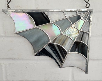 Stained Glass Window Corner Spider Web - Etsy
