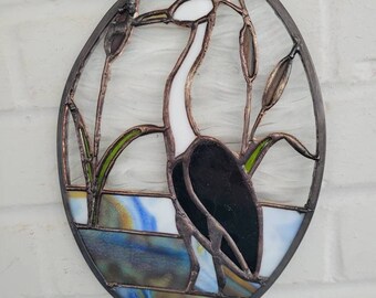 Blue Heron Stained Glass Pattern | Etsy