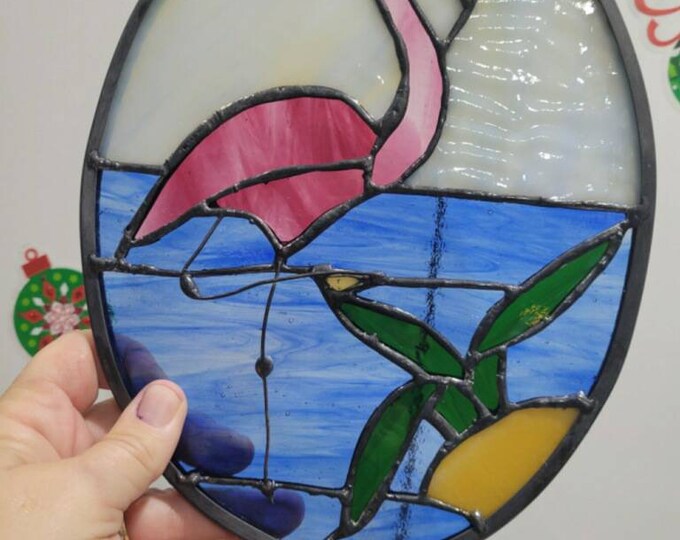 Stained Glass Flamingo - Etsy