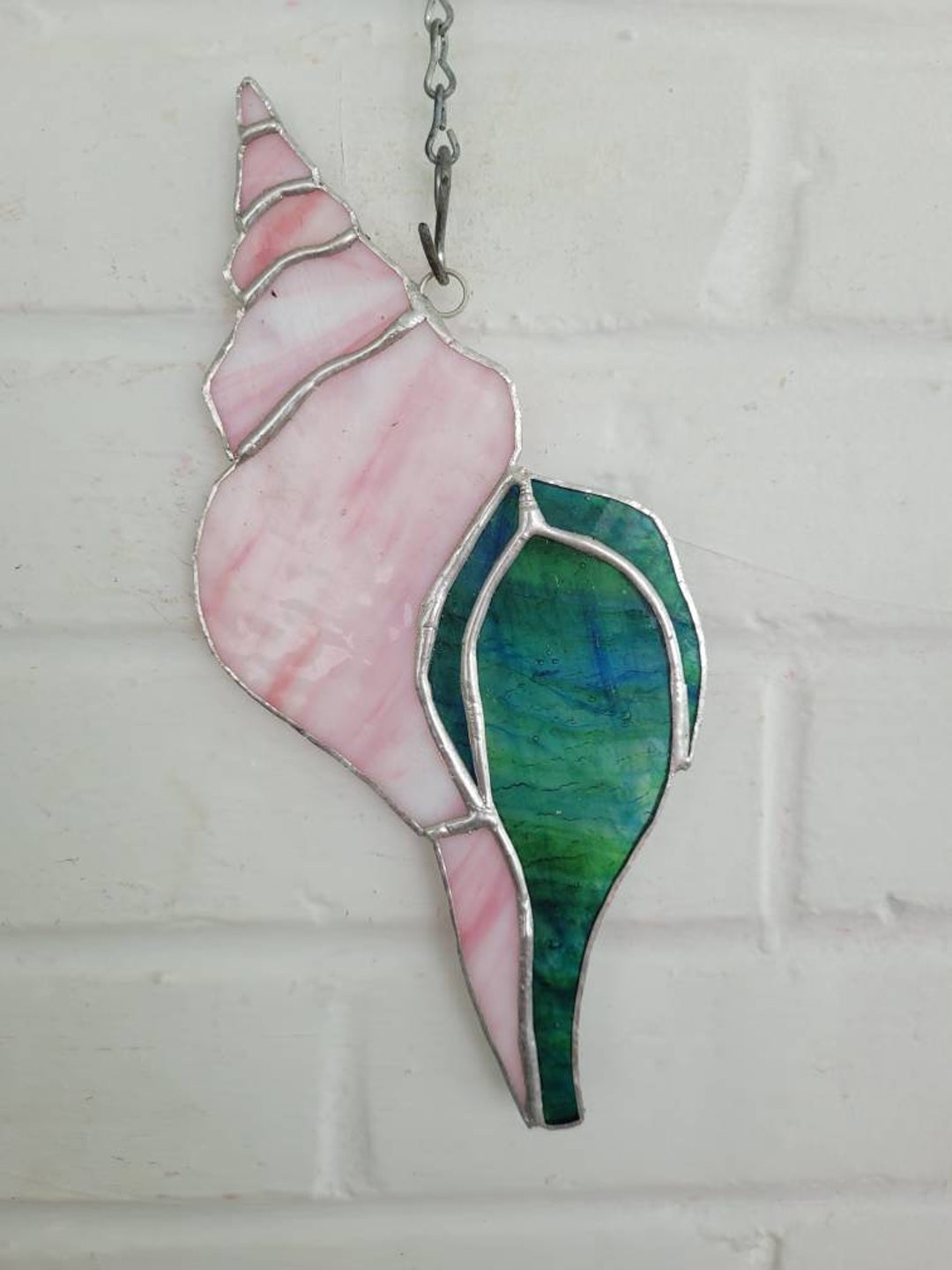 Stained Glass Conch Shell - Etsy
