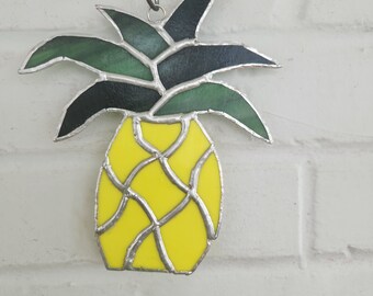 Stained Glass Pineapple - Etsy