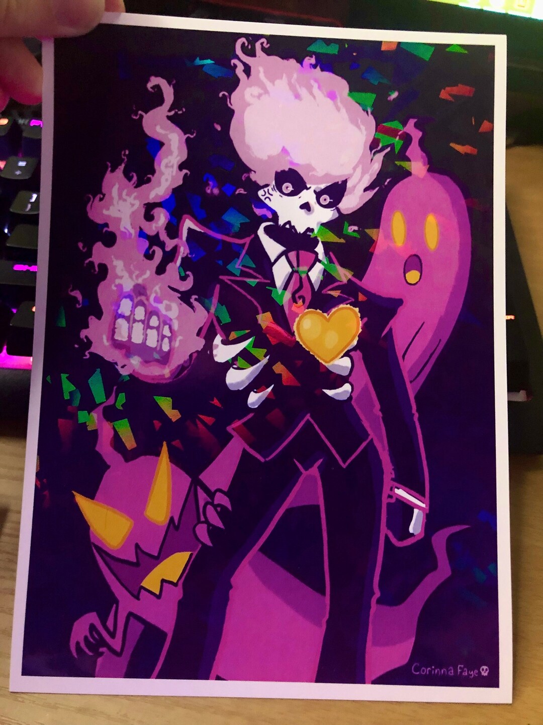 MYSTERY SKULLS | Lewis Pepper | Holographic Print | Spooky | Skeletons ...