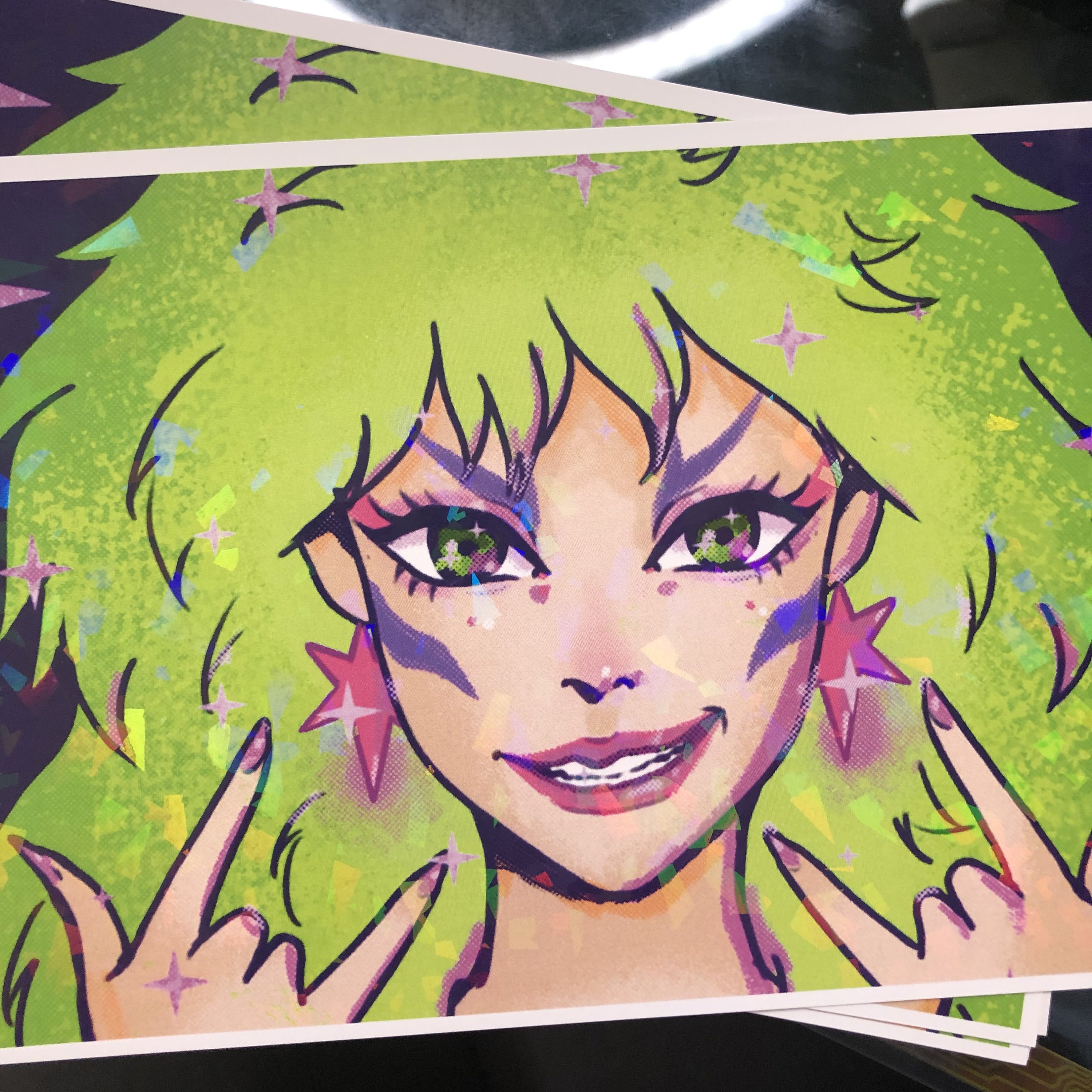 PIZZAZZ Jem and the Holograms HOLOGRAPHIC Print 80s - Etsy