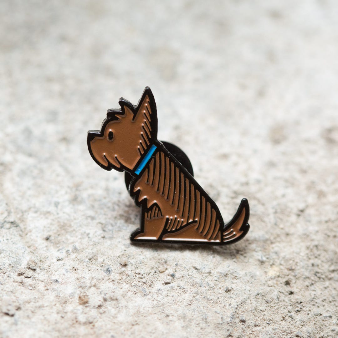 Dog Enamel Pin Yorkshire Terrier Dog Lapel Pin Dog Mom Gift Pet Dog ...