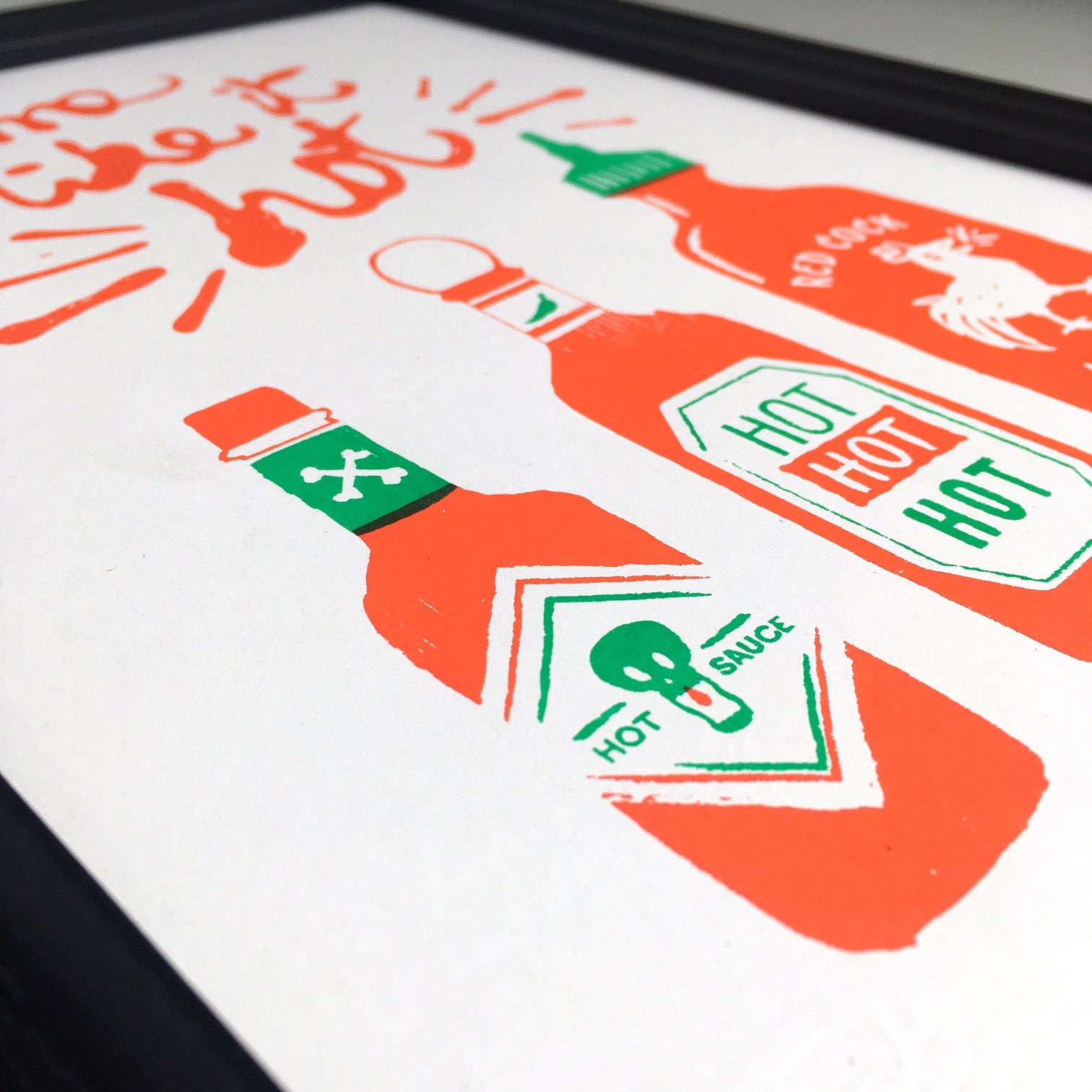 Hot Sauce Print Hot Sauce Art Hot Sauce Gift Hot Sauce - Etsy