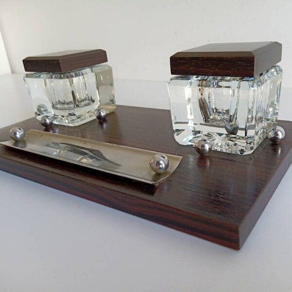 Double Inkwell - Etsy