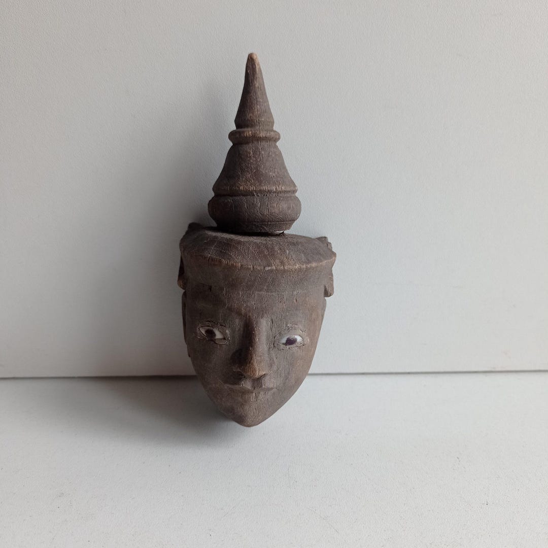 Vintage Asian Puppet Head, With a Hole at the Back. - Etsy