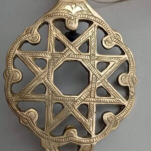 Antique / Vintage Islamic / Arabic Art Engraved Brass Door Knocker in ...