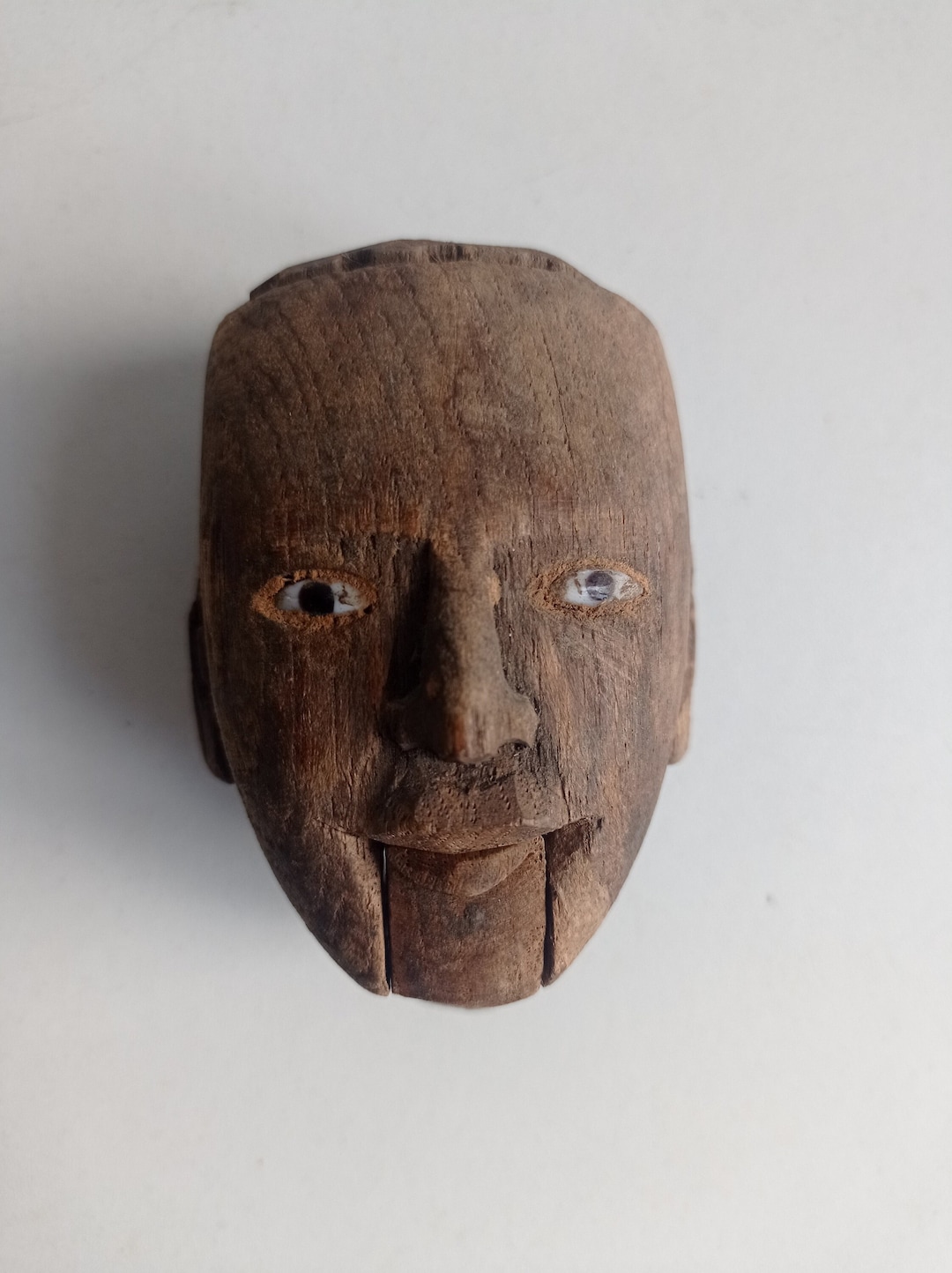 Thai, Small Antique Wooden Puppet Head, Made From Hardwood. - Etsy