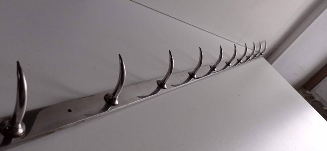 Long Industrial French Stainless Steel Hanging Butcher's Rail for ...