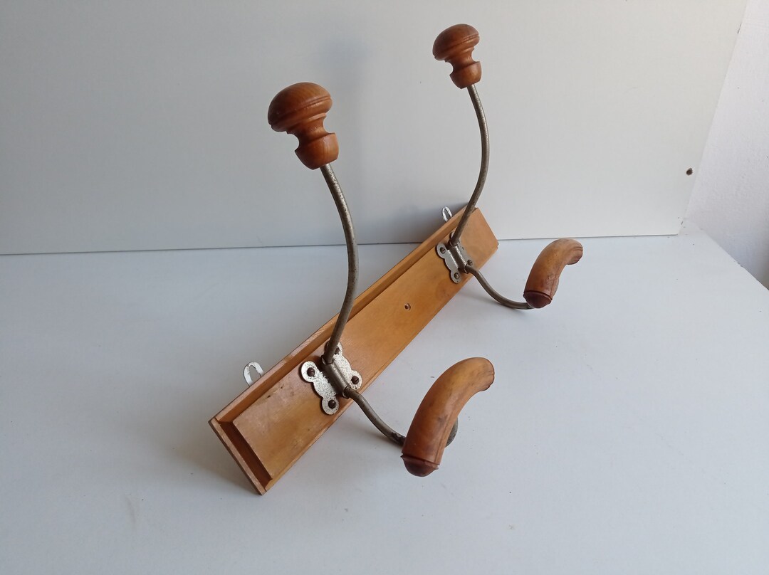 French Art Deco 2 Bentwood Hat and Coat Hooks on Plinth, Circa 1920s ...