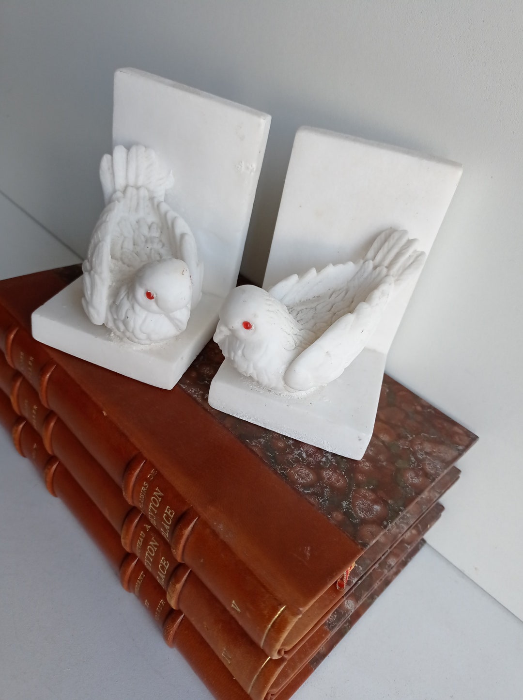 Art Deco Pair of Bookends With Love Birds, Circa 1930s. - Etsy