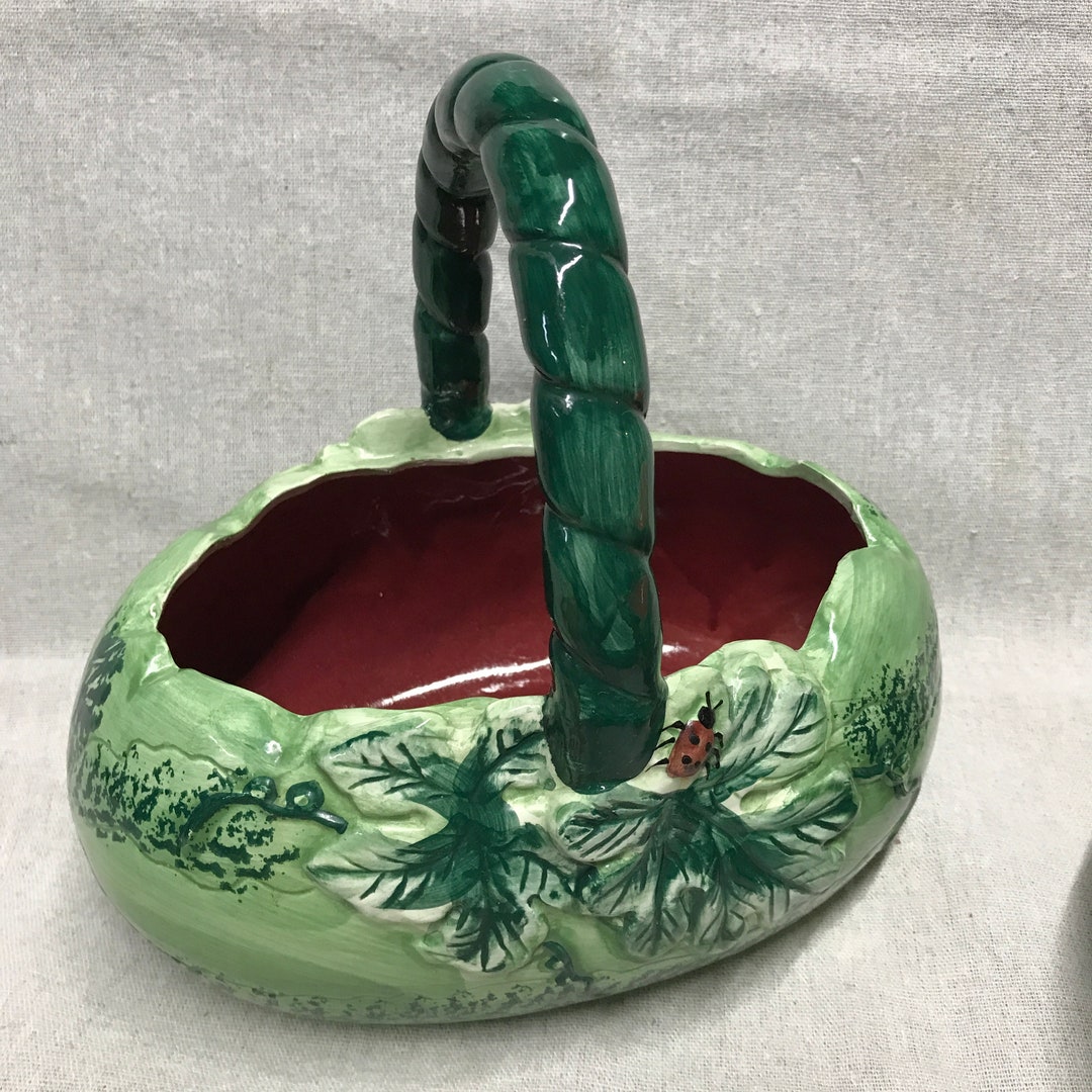 Ceramic Watermelon Bowl, Watermelon Basket, Fruit Kitchen Decoration ...