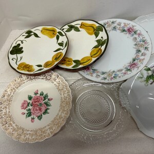 Assorted Vintage Dishes Plates, Craft or Use. Variety of Shapes and ...