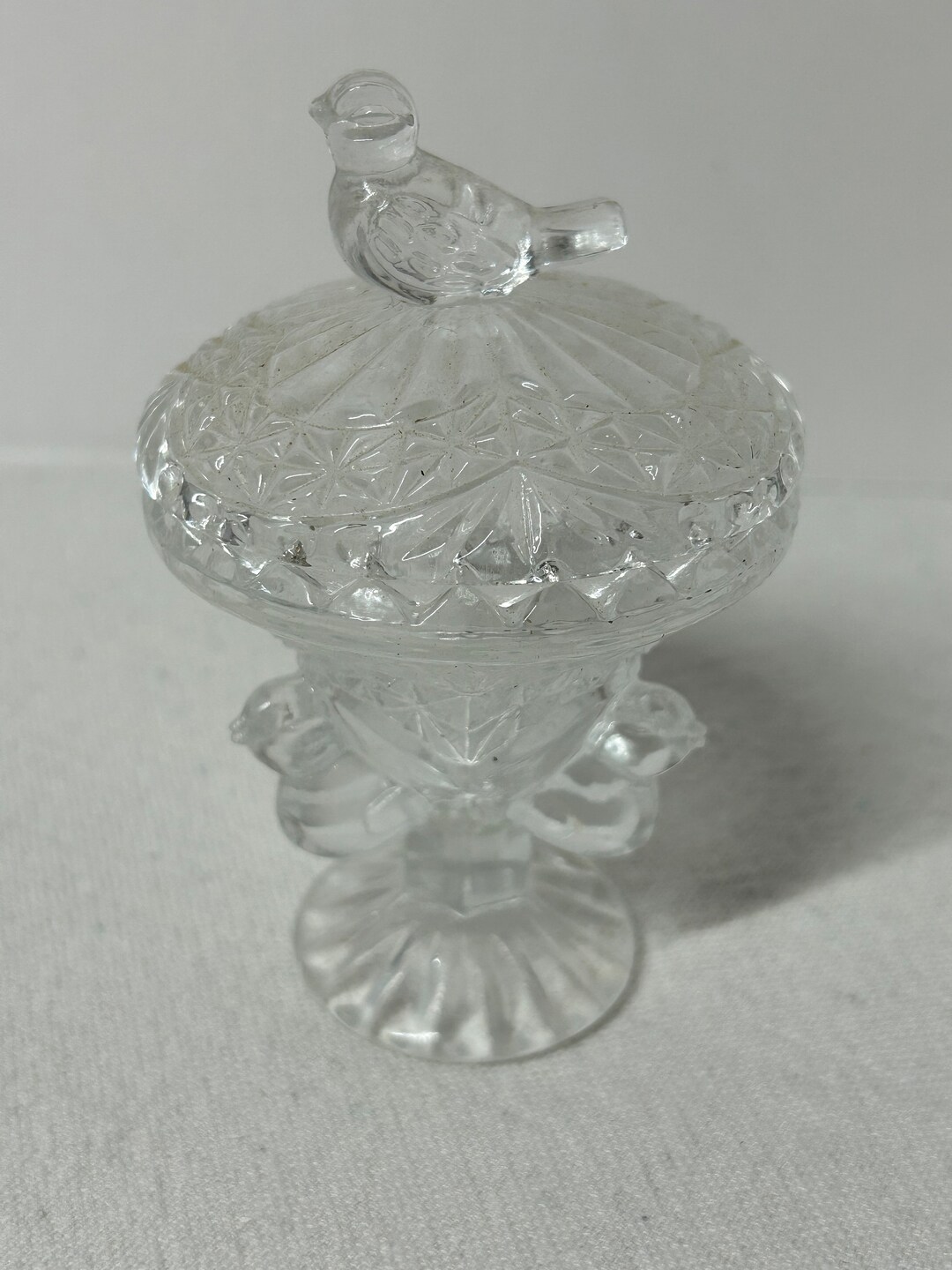 Lead Crystal Trinket Jar, Hofbauer the Byrdes Collection, Bird Bath ...