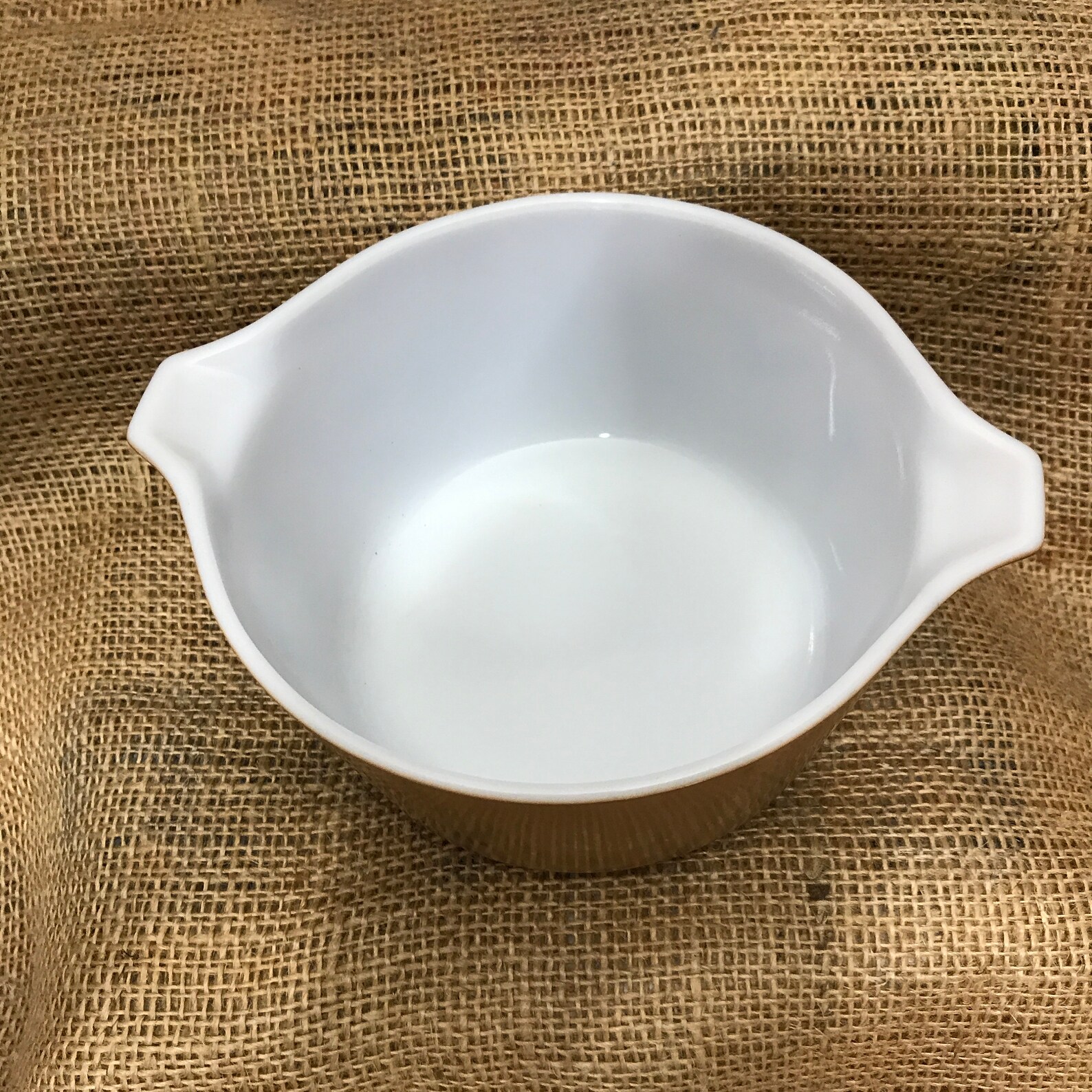 Vintage Pyrex Americana Pattern Brown and Gold One Quart - Etsy