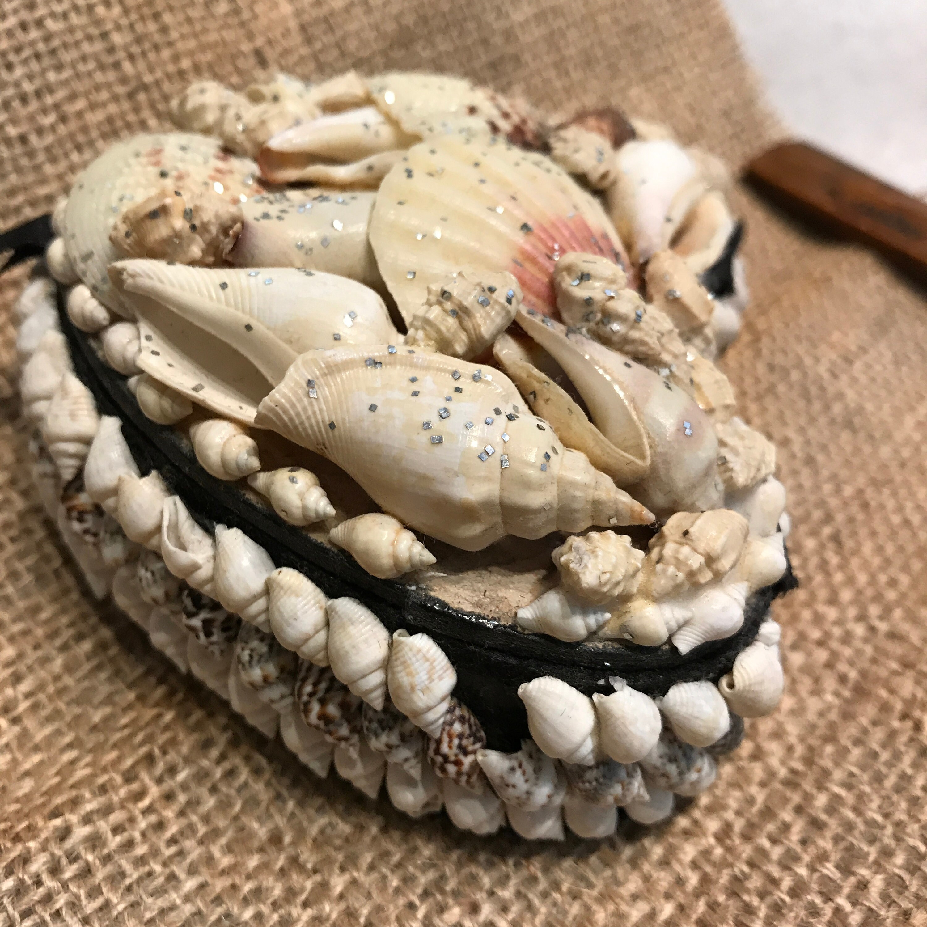 Vintage Seashell Box Heart Shaped Shell Box sailor's | Etsy