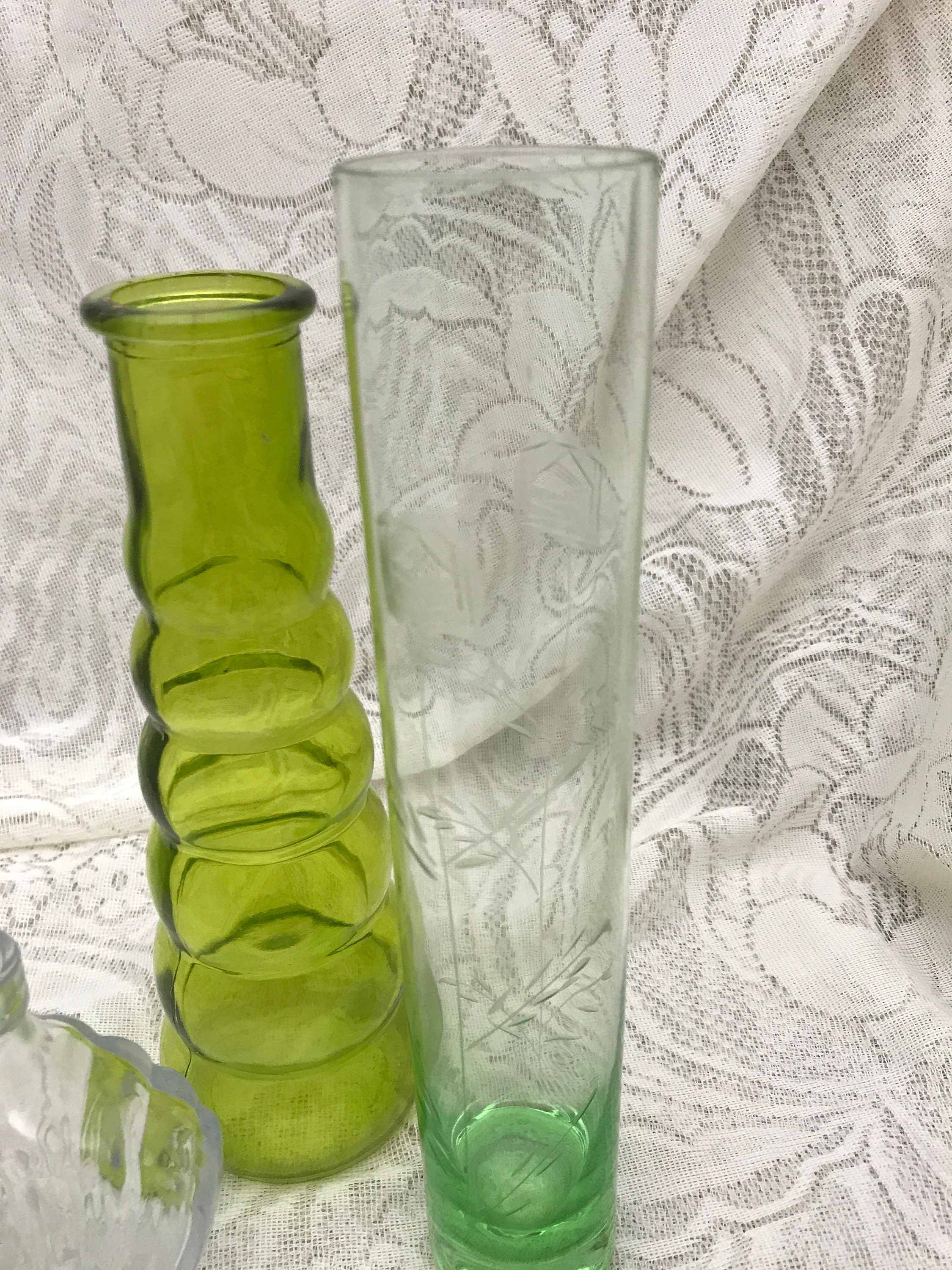 Jarrones verdes y claros tres tipos diferentes de jarrón | Etsy