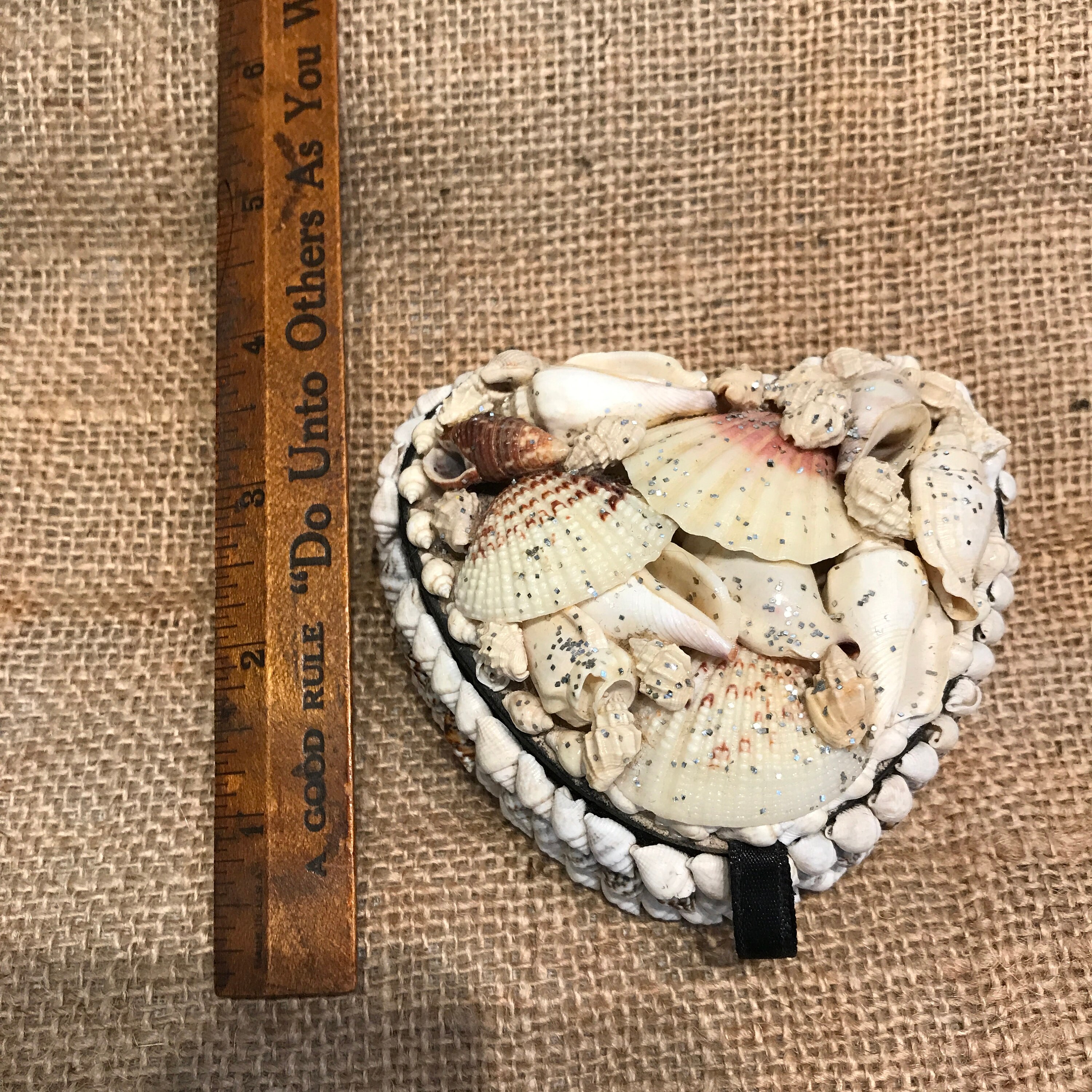 Vintage Seashell Box Heart Shaped Shell Box sailor's | Etsy